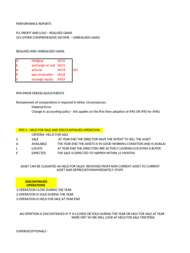Performance Reporting Standards | PDF