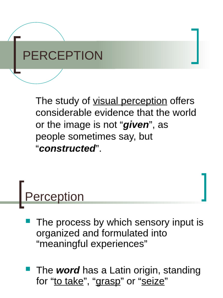 What Is Perception in Architecture? | PDF | Perception | Philosophy