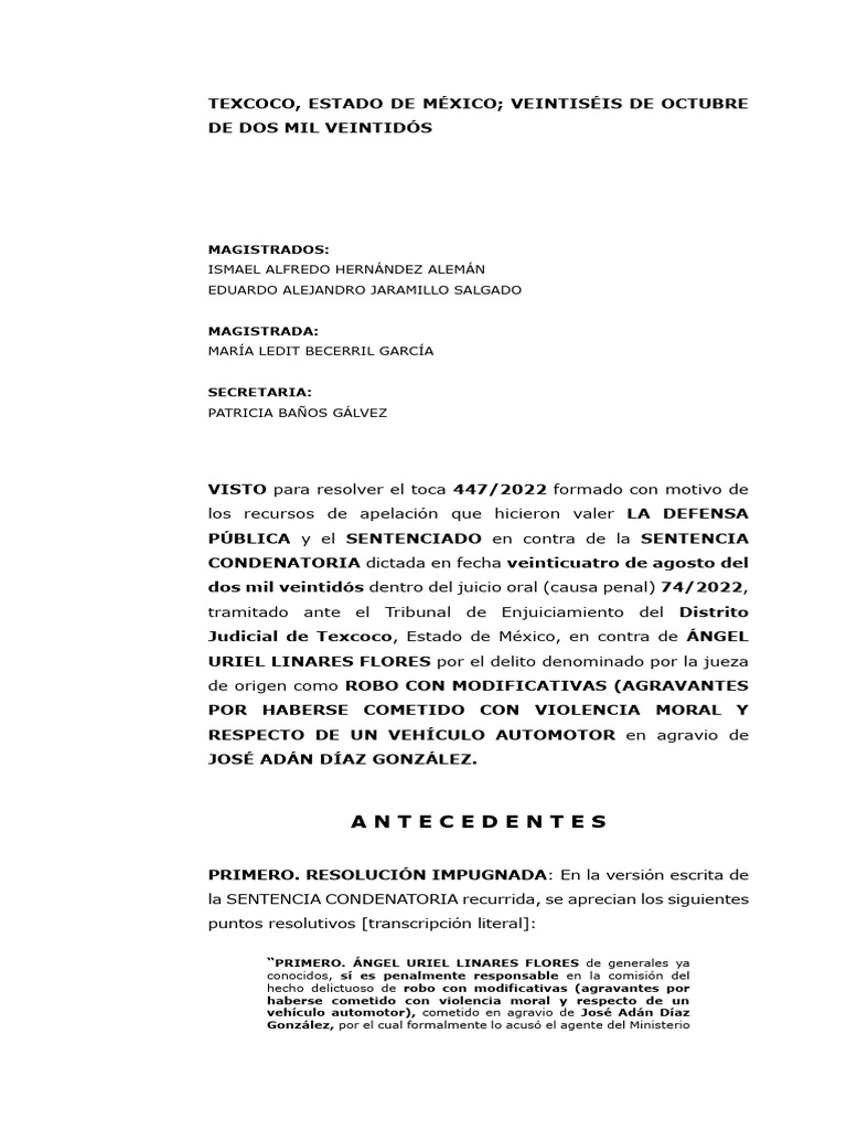 2do 447-22 Resol Hermana | PDF