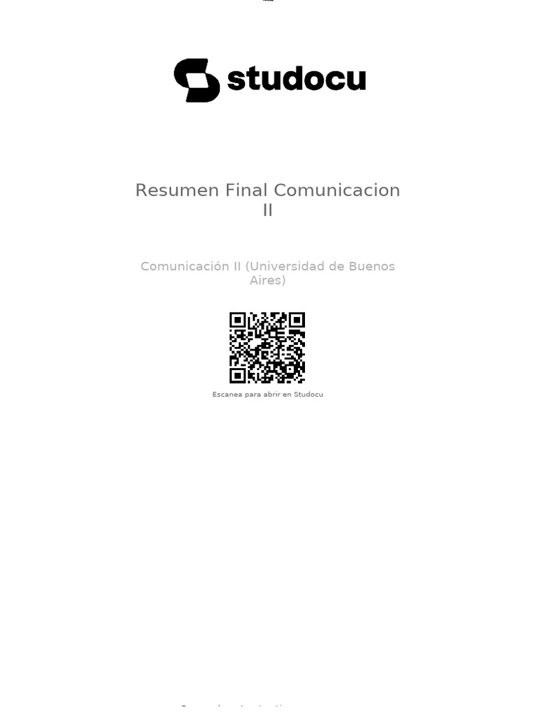 resumen-final-comunicacion-ii | PDF