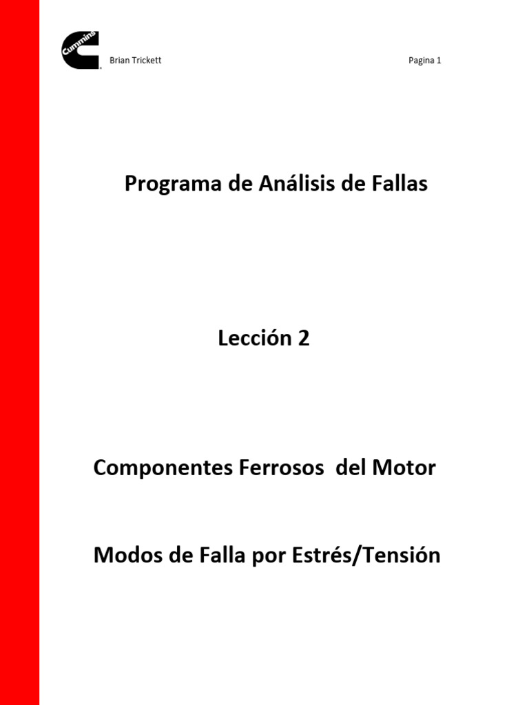 Analisis de Fallas Leccion 2 Modos de Falla Por Estres R1 | PDF