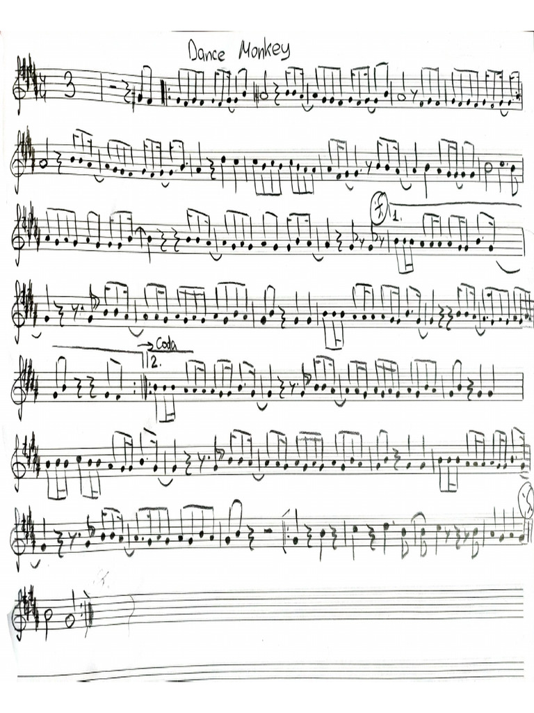 Dance Monkey Pdf