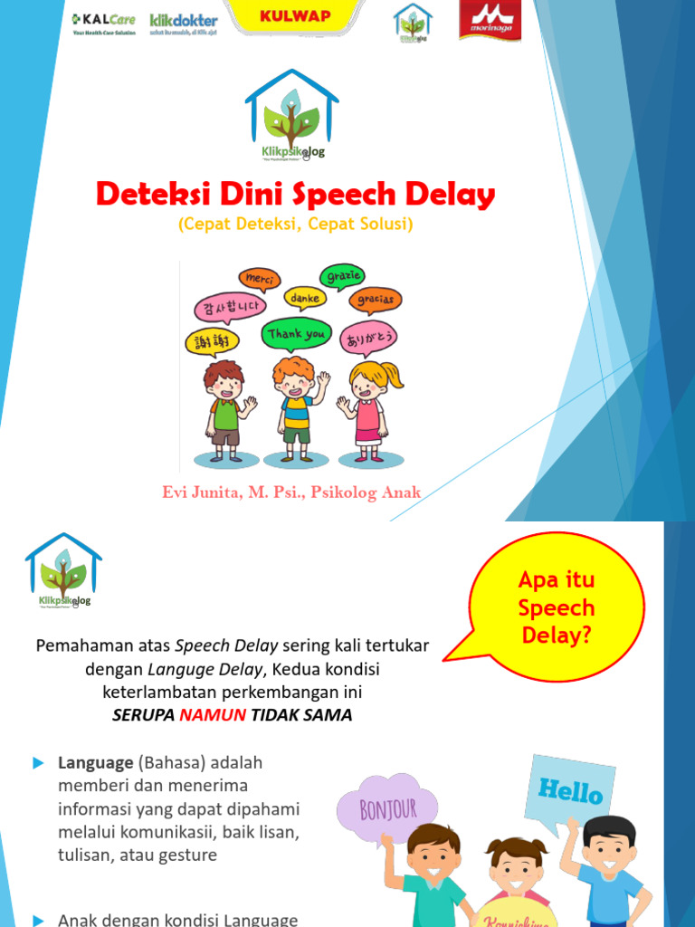 PPT DETEKSI DINI SPEECH DELAY | PDF
