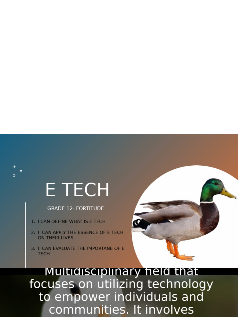 E Tech | PDF