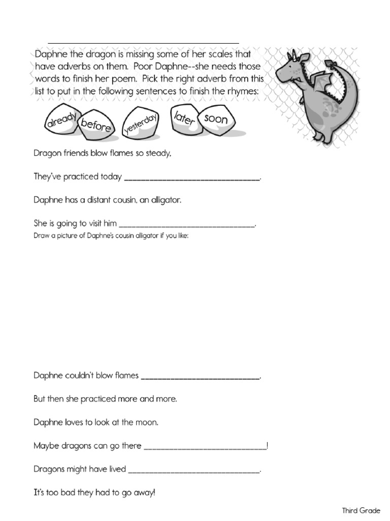 3rd Grade Language Arts Worksheets | PDF