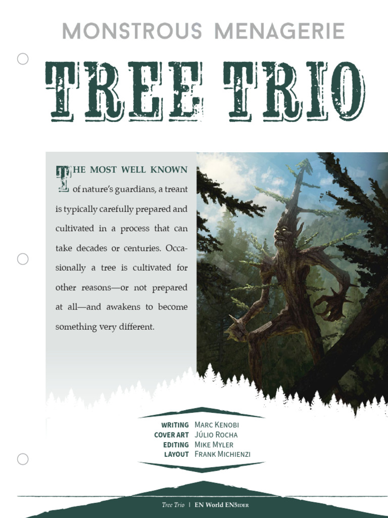 EN5ider 512 - Monstrous Menagerie - Tree Trio | PDF