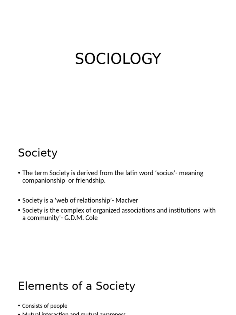 Sociology | PDF