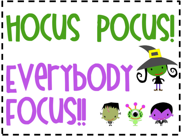 hocus pocus focus | PDF