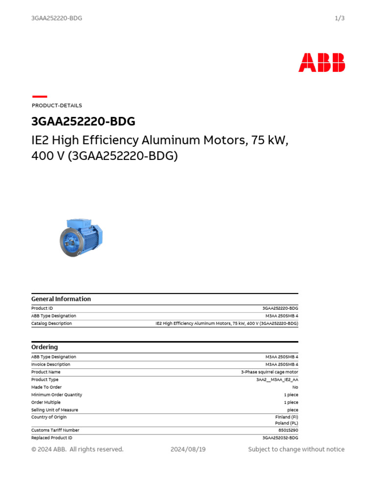 3gaa252220 BDG | PDF | Electrical Engineering | Physical Quantities