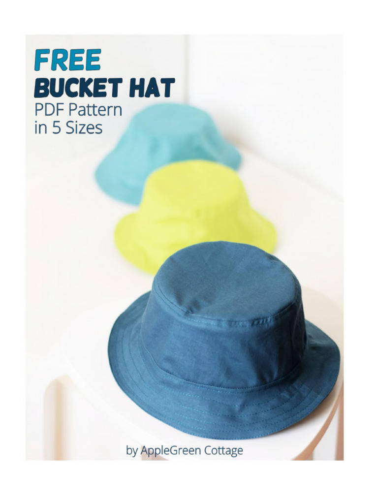 Bucket Hat Pattern by AppleGreen Cottage | PDF