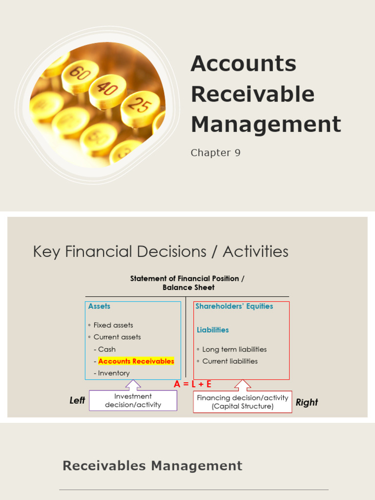 Chapter 9 Accounts Receivable Management | PDF