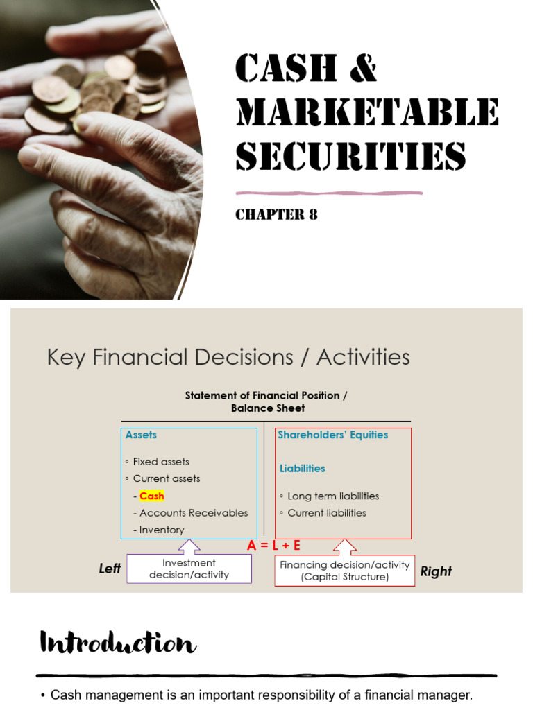 Chapter 8 Cash & Marketable Securities | PDF