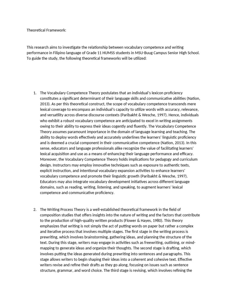 Theories | PDF | Learning | Vocabulary