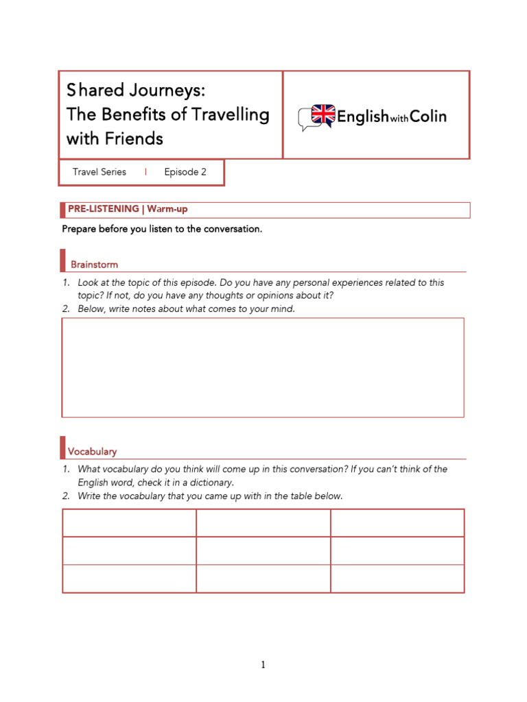 Travel_E2_-Material | PDF