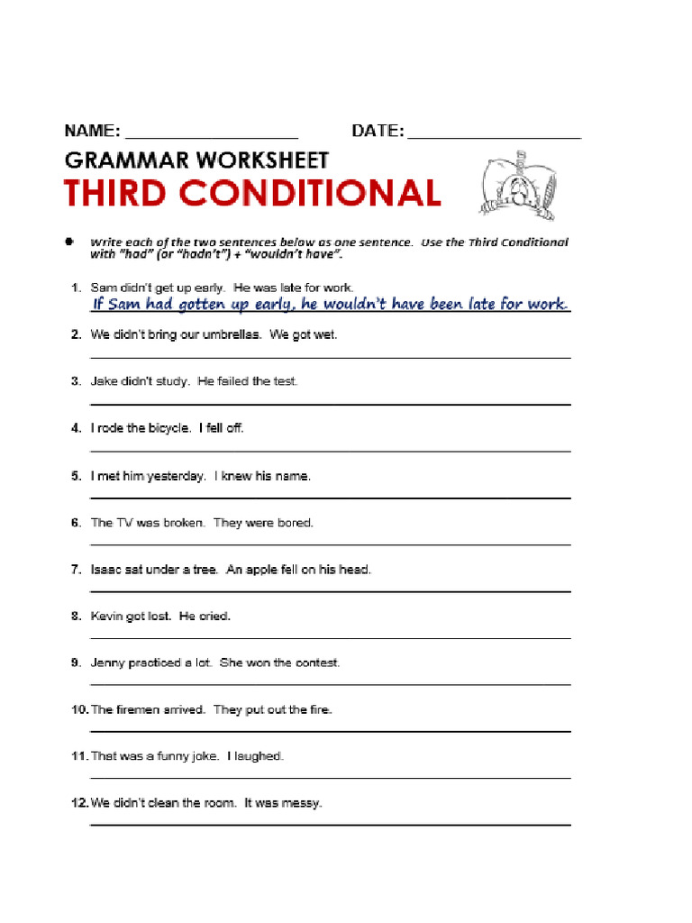 Past perfect and third conditional | PDF