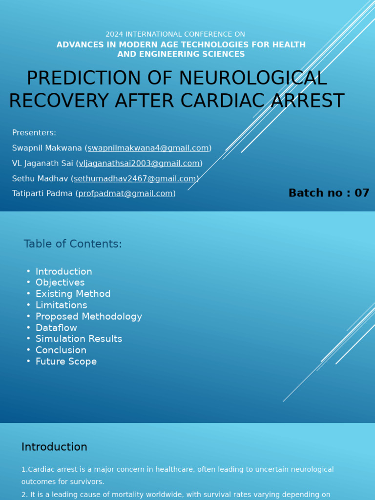 Neurological Recovery Major Project | PDF
