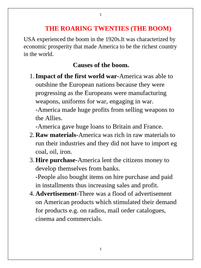 The Roaring Twenties 3 | PDF