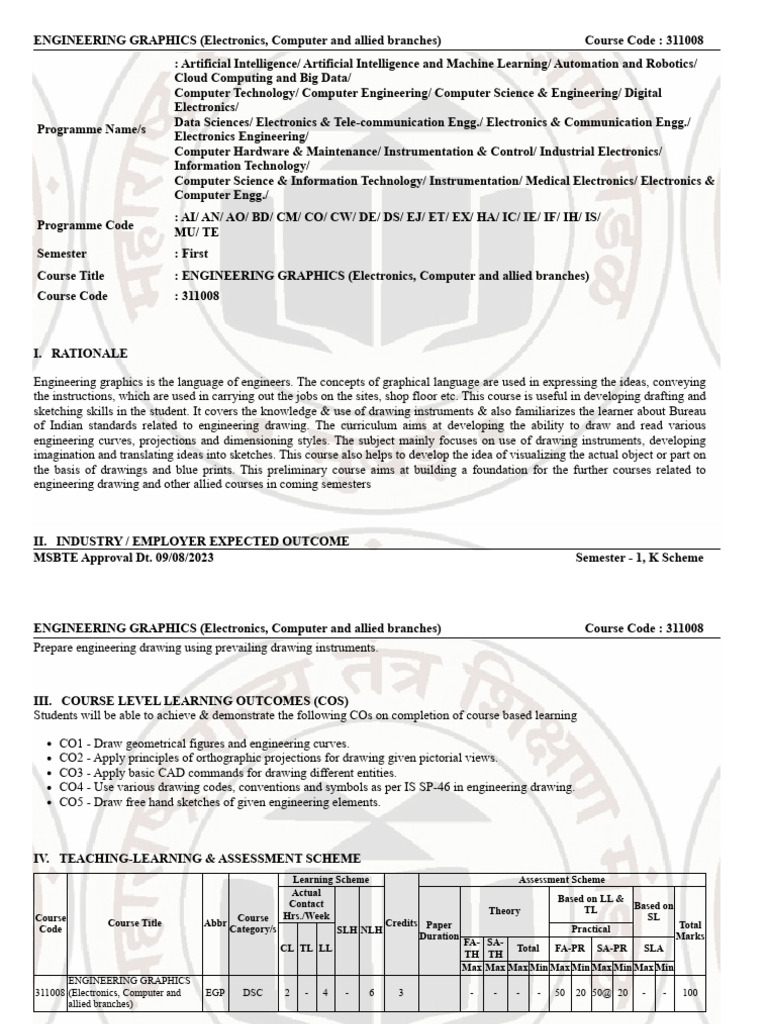 311008-Engineering Graphics 210923 | PDF