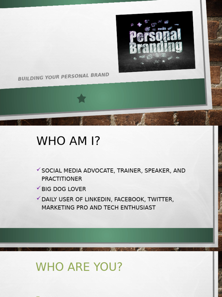 Personal Branding Presentation | PDF