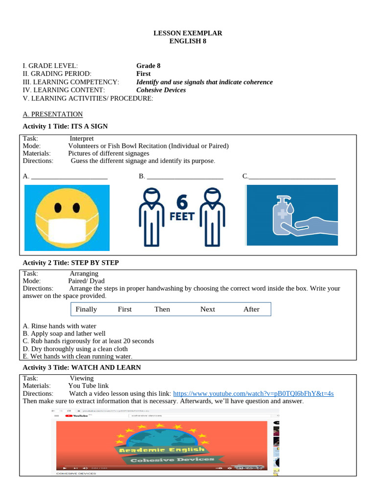 G8 Q1 Contextualized Materials and Assessment | PDF