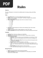 Monopoly Game Rules and Setup | PDF