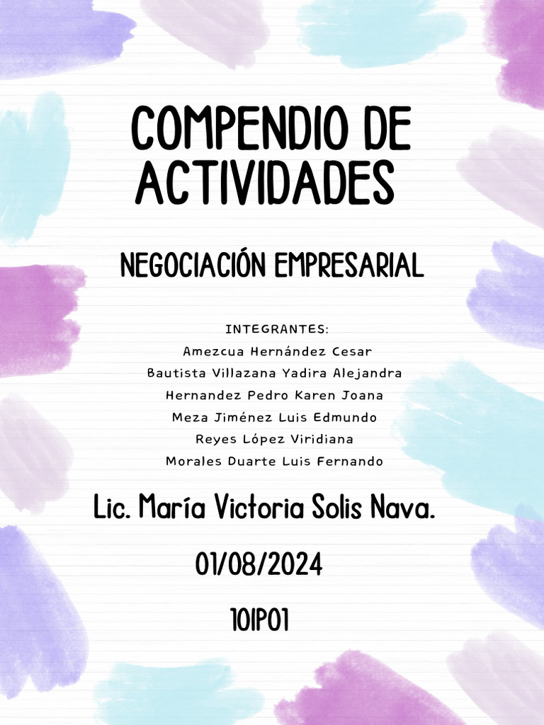COMPENDIO DE ACTIVIDADES | PDF