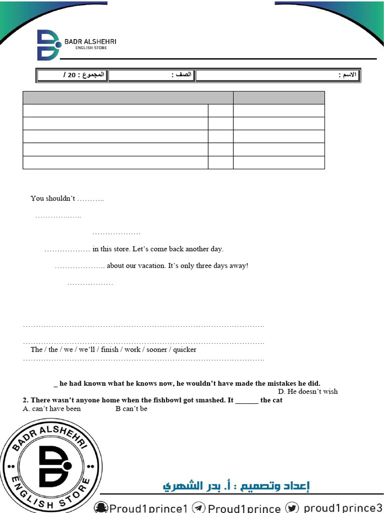 Column 1 Column 2: Match Each Description in Column 1 With A Word in ...