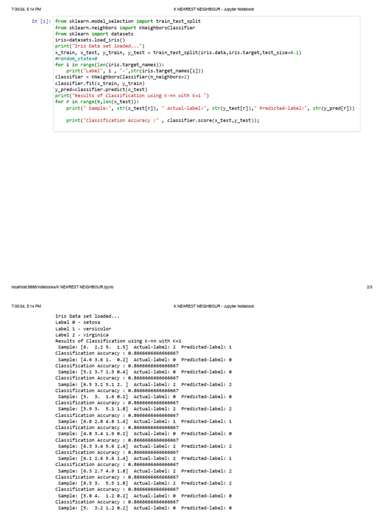 K Nearest Neighbour | PDF
