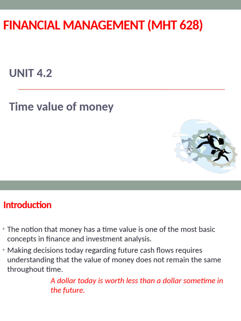 Unit 4. Lecture 2. Time Value of Money | PDF