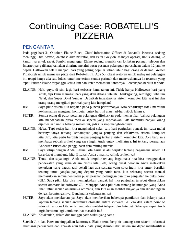 Makalah Case Ch.8 & 9 | PDF