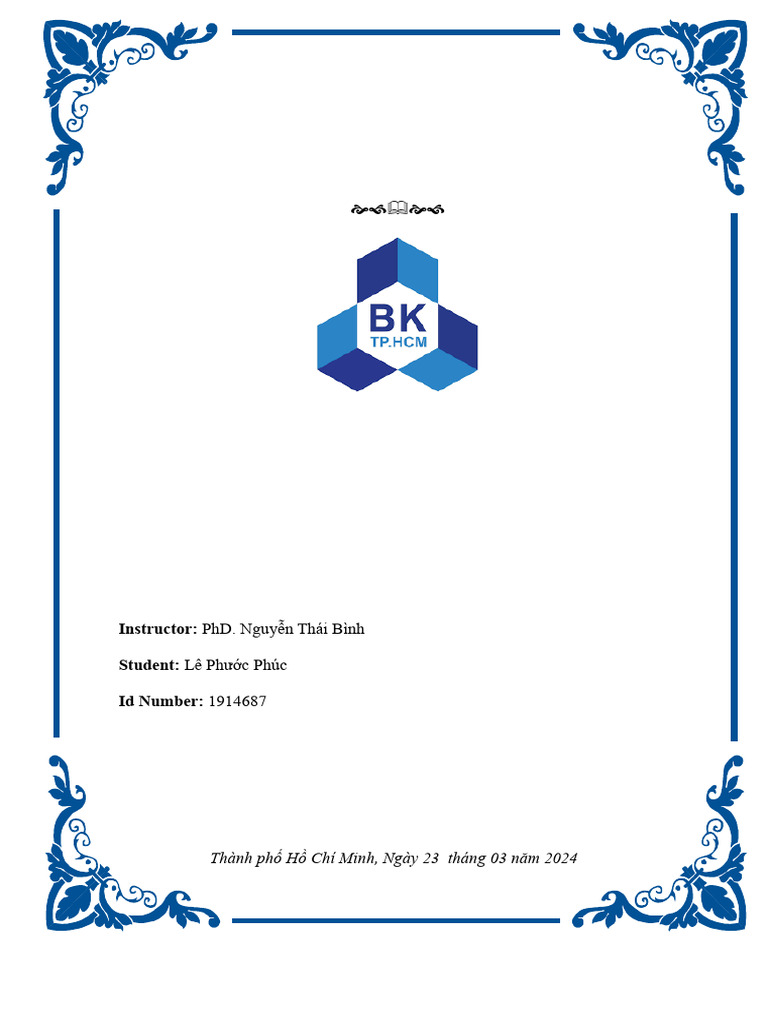 Assignment1 - Le Phuoc Phuc - 1914687 - Draft | PDF