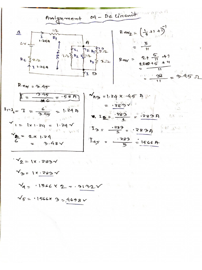 Assignment 04 Dc Circuit | PDF