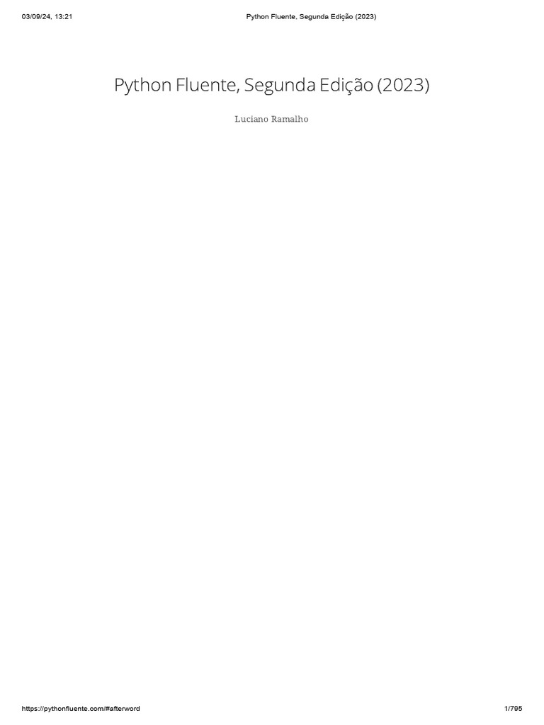 Python Fluente, Segunda Edição (2023) | PDF