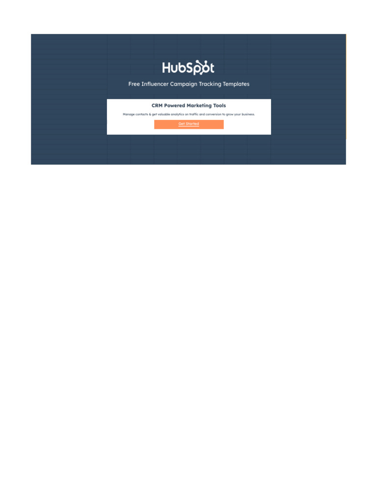 HubSpot's Influencer Marketing Templates | PDF