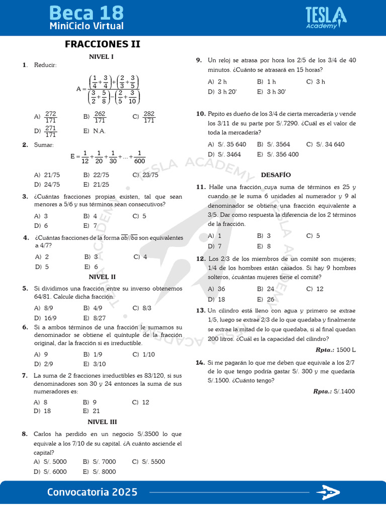 Fracciones II BK 18 | PDF Fracciones II BK 18 | PDF