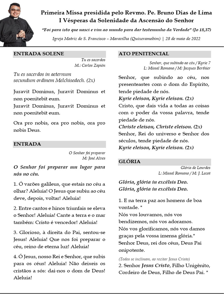 1 Missa Pe. Bruno Lima | PDF