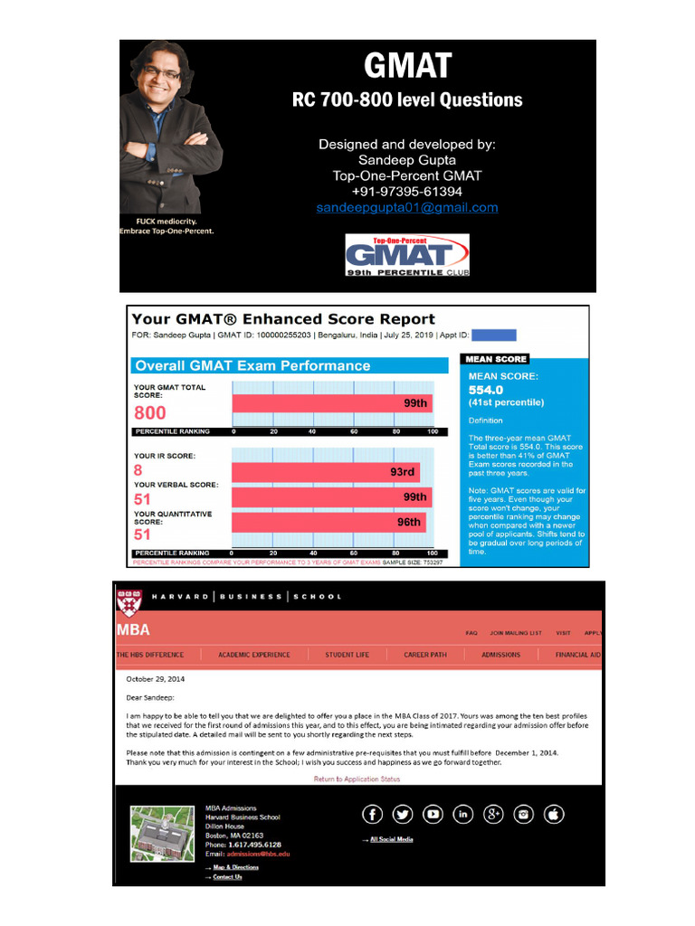 GMAT Reading Comprehension | PDF