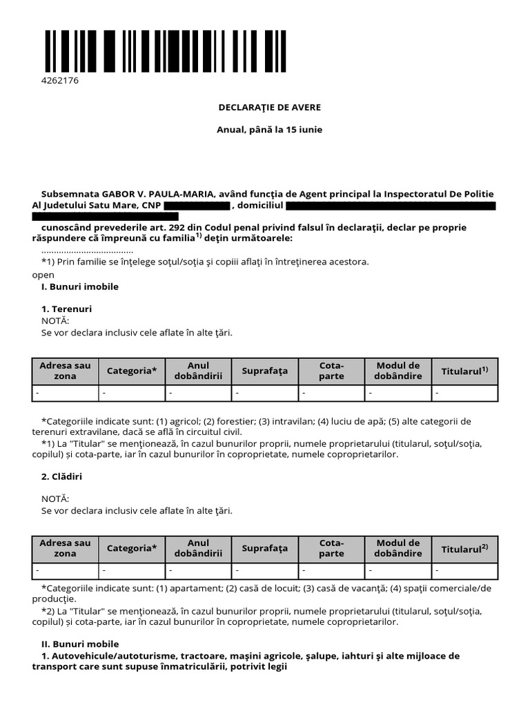 Declaratie | PDF
