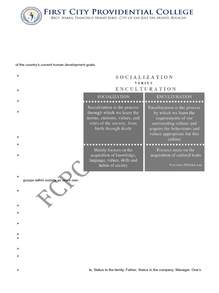 Ucsp Q2 Lesson 3 | PDF | Socialization | Social Science