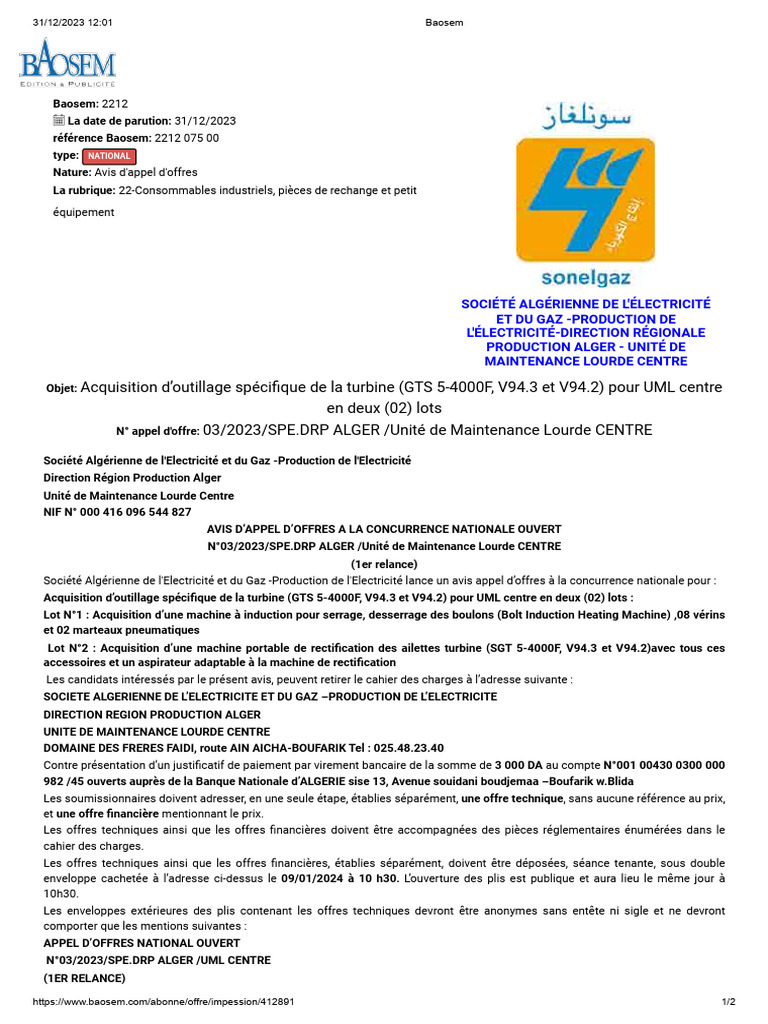 Baosem-Outillage Spécifique UML CENTRE | PDF