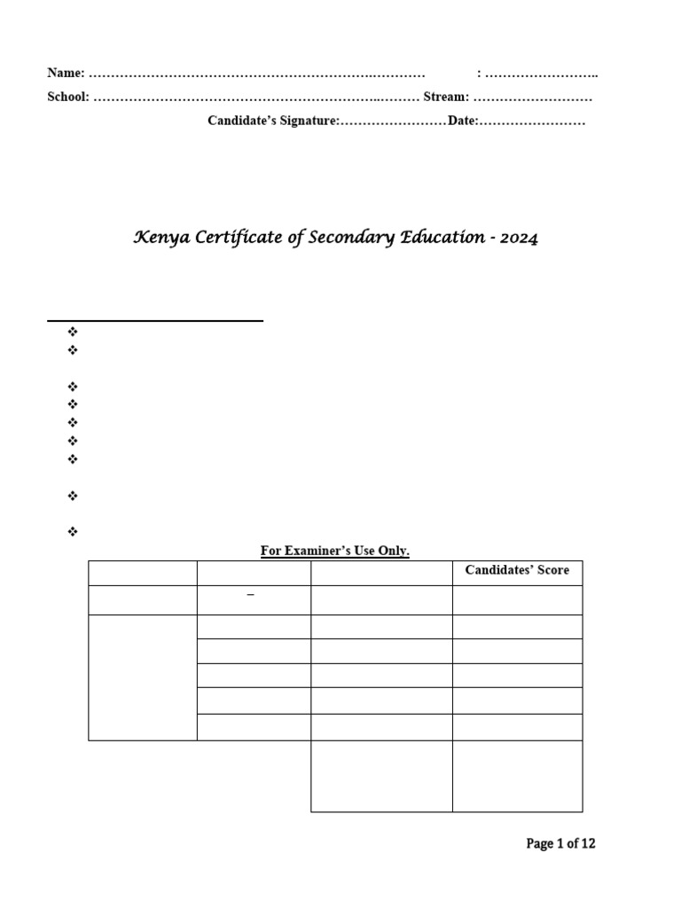 Final Nyahokakira Physics PP1 Cluster Ii | PDF