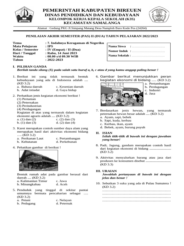 Ips Tema 7 Kelas 4 | PDF