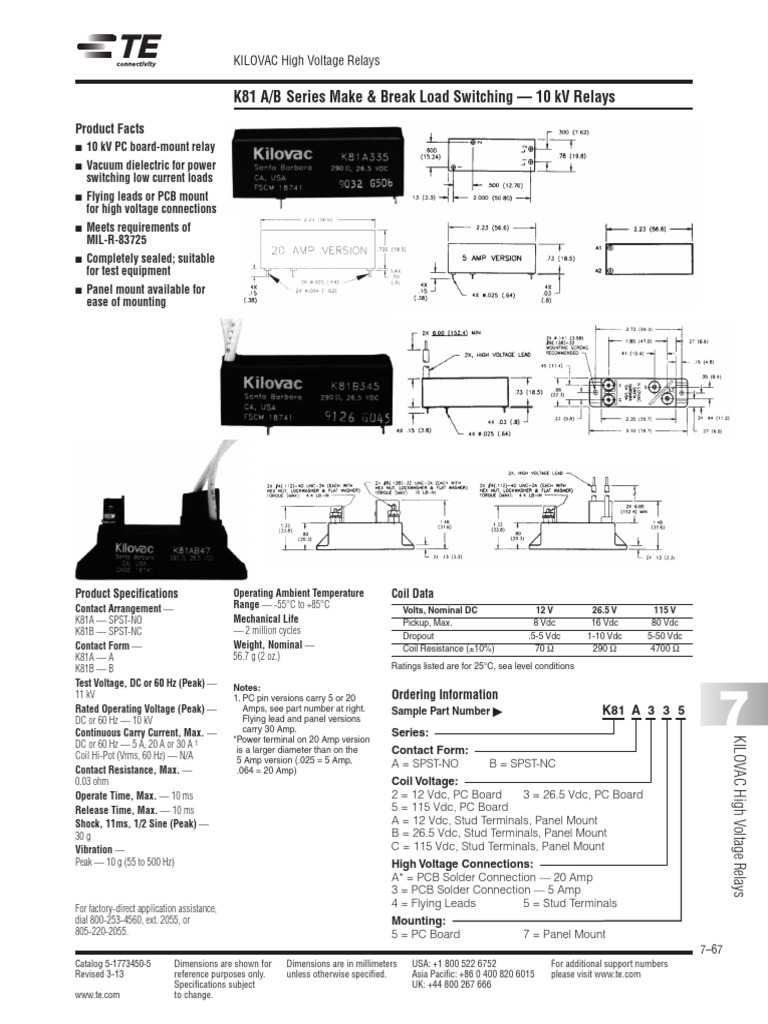 Pre Charge Relay | PDF