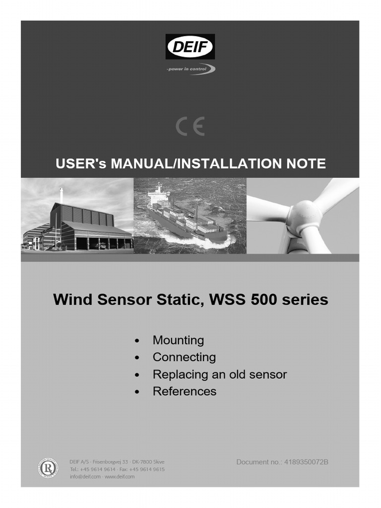 Wss 500 Series Users Manual - Installation Note 4189350072 Uk | PDF