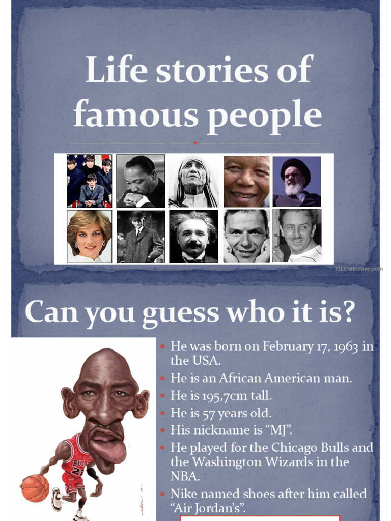 Famous People - Past Simple Tense | PDF