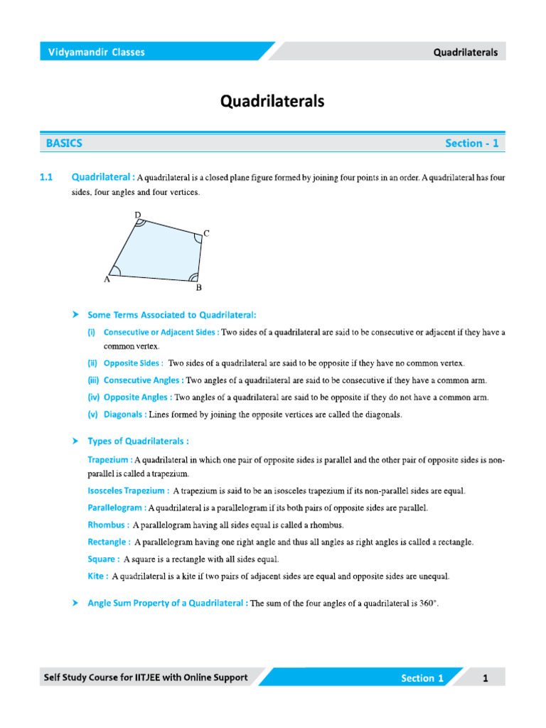 Quadrilateral S | PDF