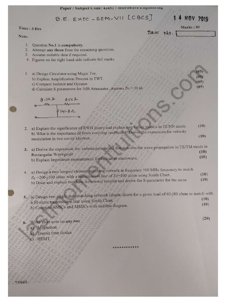 ME Question Paper | PDF