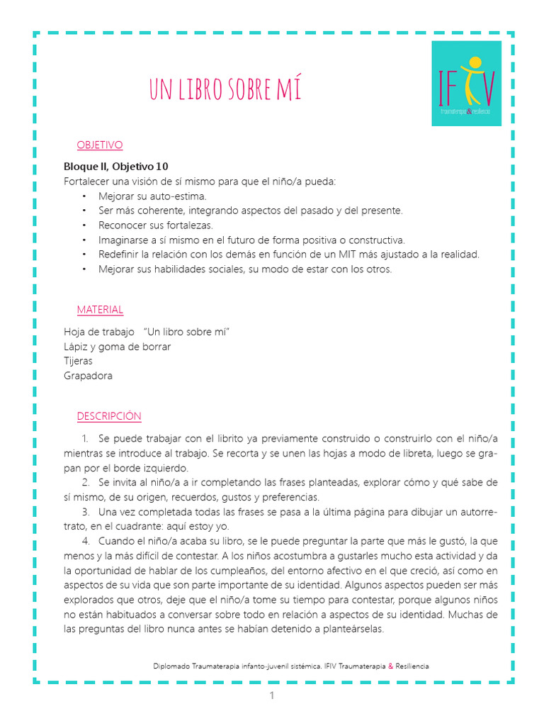 Un Libro Sobre Mi | PDF