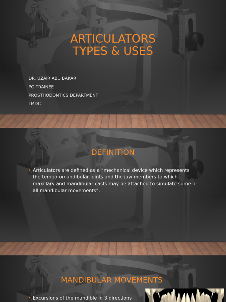 Articulators | PDF