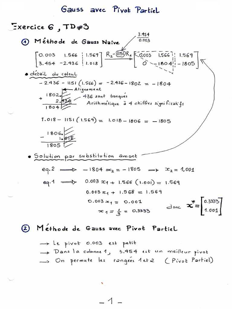 Gauss Elimination With Partial Pivoting Pdf 